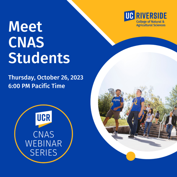 Meet CNAS Students CNAS Webinar Series | College of Natural ...